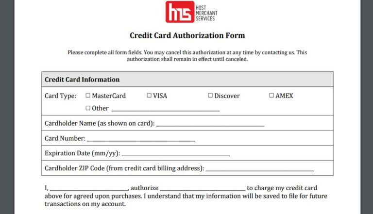What is a Credit Card Authorization Form? - 4 Important Things To Know