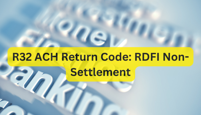 R32 ACH Return Code: RDFI Non-Settlement | Host Merchant Services ...
